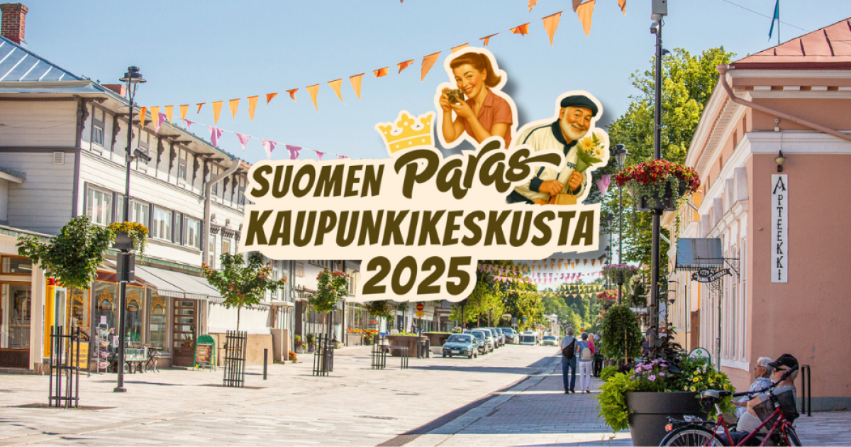 Uudellekaupungille vuoden 2025 Paras kaupunkikeskusta -palkinto ...